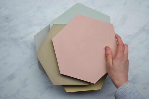 Baby Pink | Hexagon - Tile (sample) – Lindsey Lang Design Ltd | Custom ...