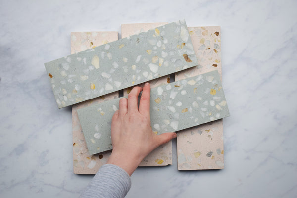 Coastal | Long Rectangle - Terrazzo Tile (sample) – Lindsey Lang Design ...
