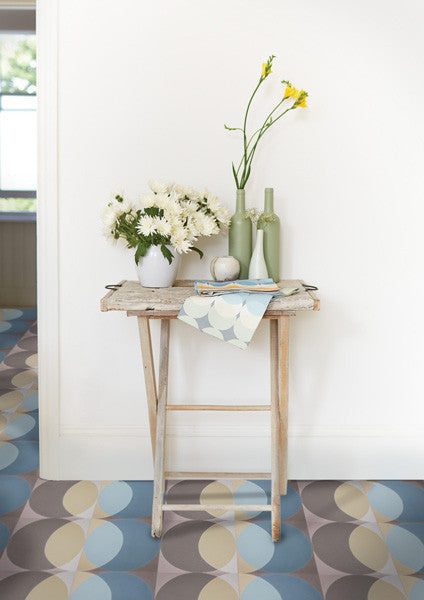 'Ellipse' Blue - Encaustic Tile (sample) – Lindsey Lang Design Ltd ...