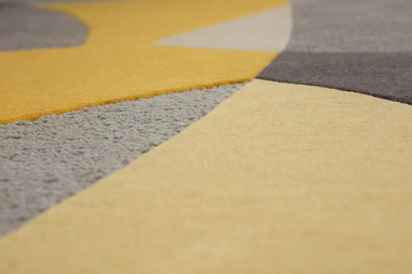 Scatter wool rug in yellow – Lindsey Lang Design Ltd | Custom cement ...