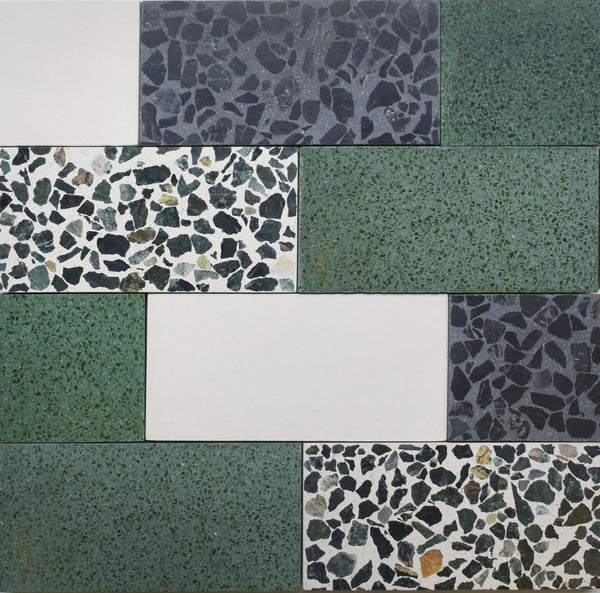 Royal Lichen | Rectangle - Terrazzo Tile (sample) – Lindsey Lang Design ...
